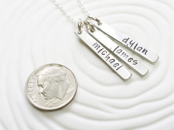 Itty Bitty Name Tag Necklace | Mother's Necklace – lark & juniper